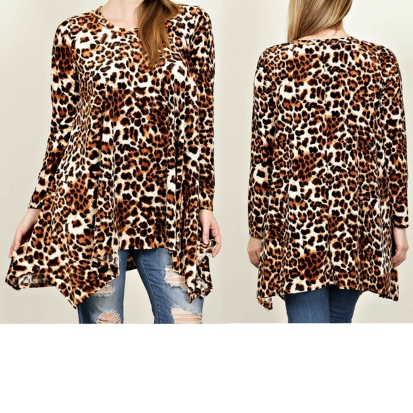 Tops Plus Size Leopard Print Top Poshmark